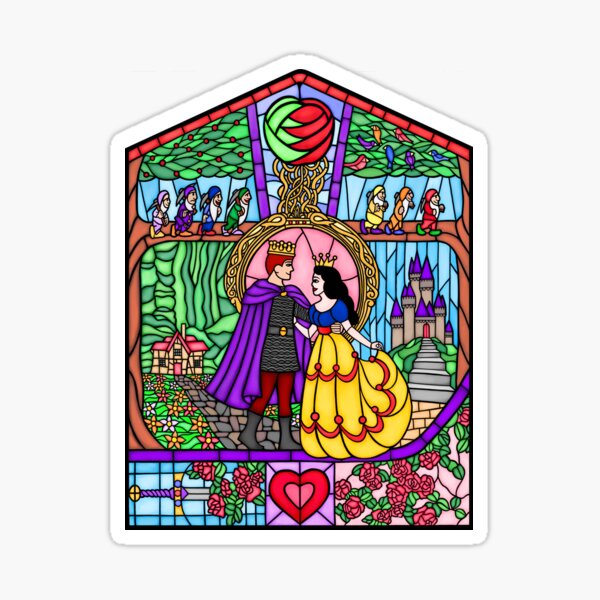 "Innocent Love in the Stained Glass Window" Sticker for Sale by ...