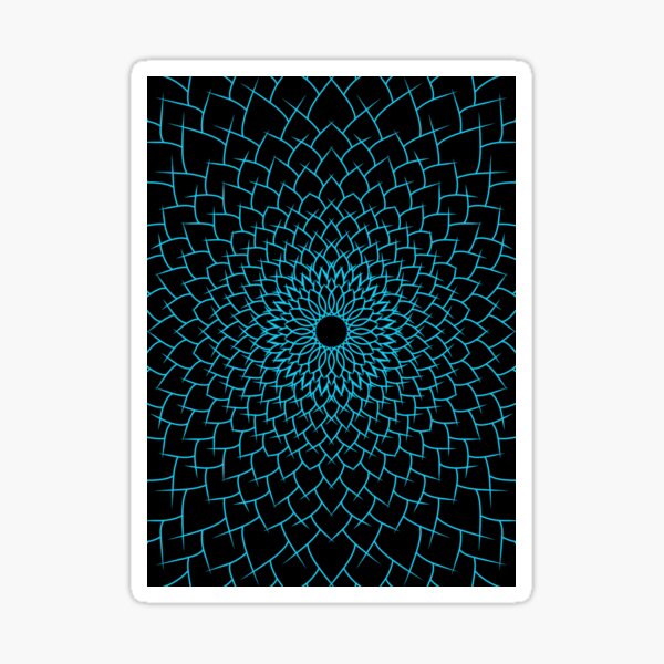 "Abstract spiral pattern flower" Sticker for Sale by LLC-Designs ...