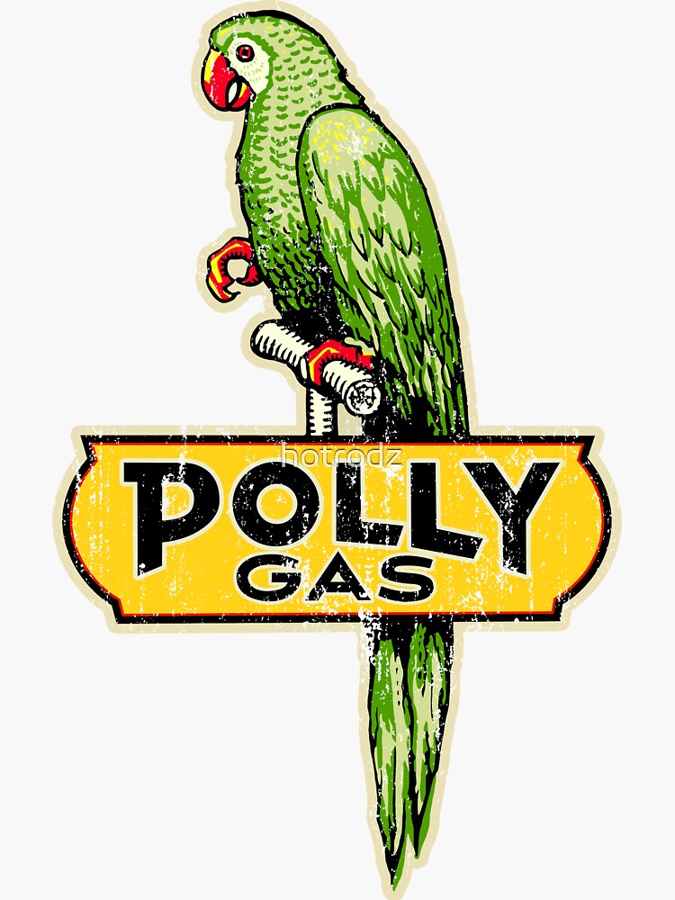 "Polly Gasoline classic" Sticker for Sale by hotrodz | Redbubble