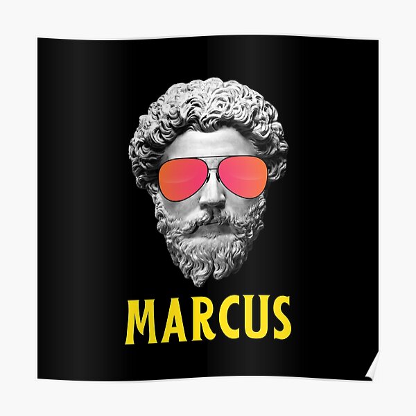 "Funny Philosophy Marcus Aurelius w/Sunglasses - Philosophy Meme ...