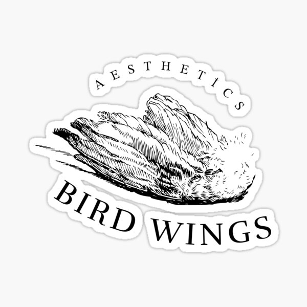"aesthetics bird wings" Sticker for Sale by Vantart | Redbubble