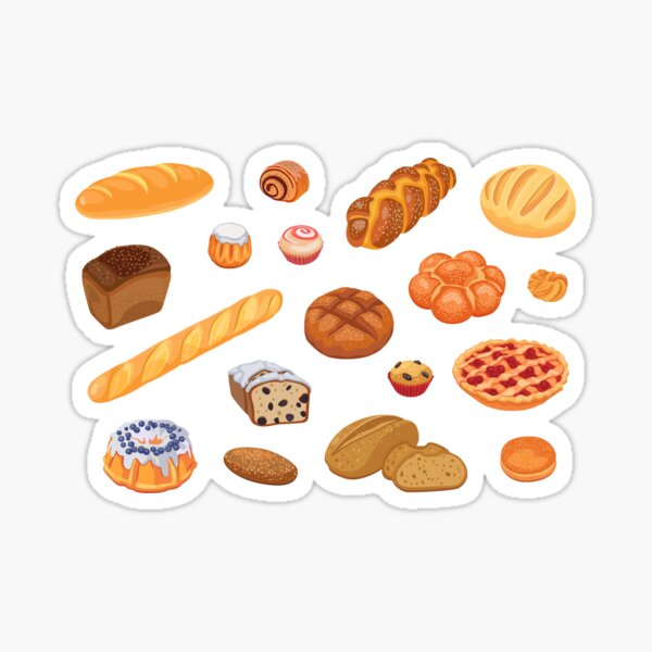 "Bread" Sticker for Sale by KandMe | Redbubble