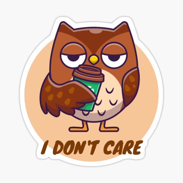 "Cute funny cartoon owl." Sticker for Sale by Fufustyle | Redbubble