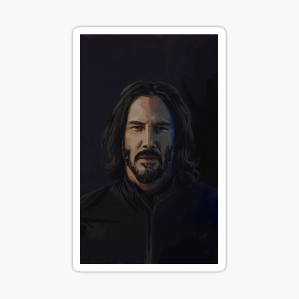 "Keanu Reeves " Sticker for Sale by NRPerignon | Redbubble