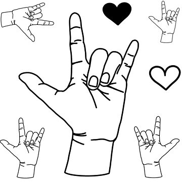"I Love You Hand Sign Sticker Pack" Sticker for Sale by Twisstybread ...