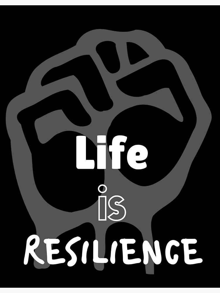 "Life is resilience" Sticker for Sale by Jordiet84 | Redbubble