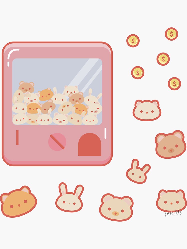"Strawberry Kawaii Vending Machine " Sticker for Sale by puts14 | Redbubble
