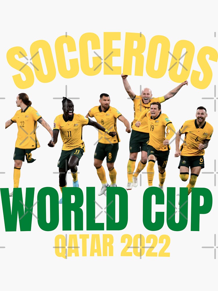 "Socceroos World Cup Qatar 2022 Australia " Sticker for Sale by ...