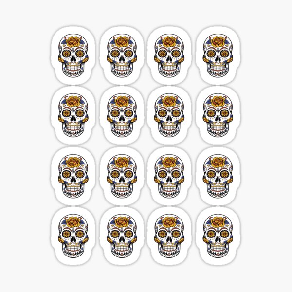 "Multiple Santa Muerte Calavera Stickers" Sticker for Sale by ...