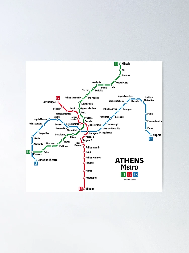 Athens Metro Map Pdf Metro Map