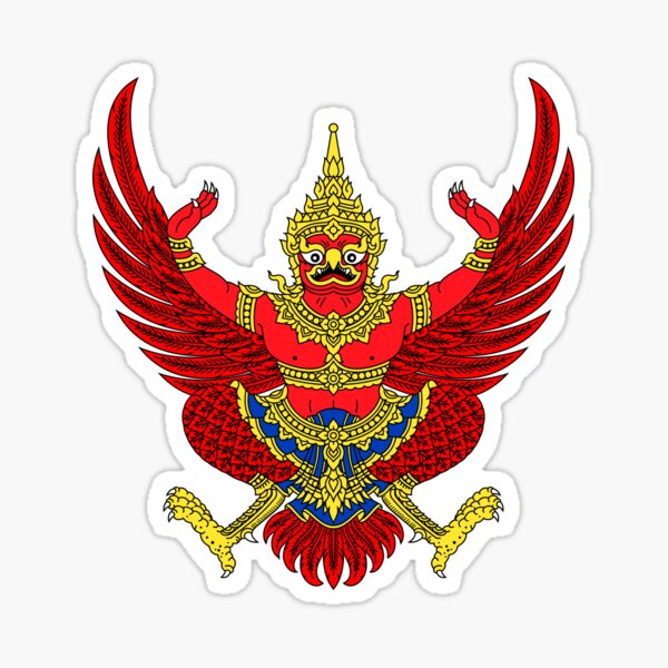 "Thai Garuda " Sticker for Sale by NightCruise | Redbubble