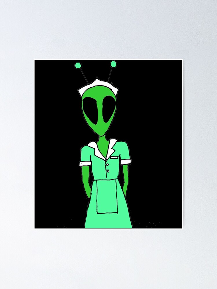 "Crashdown Cafe Alien" Poster for Sale by Declinedfisher | Redbubble