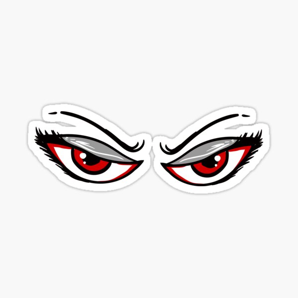 "Red eyes" Sticker for Sale by RCChaudhary | Redbubble
