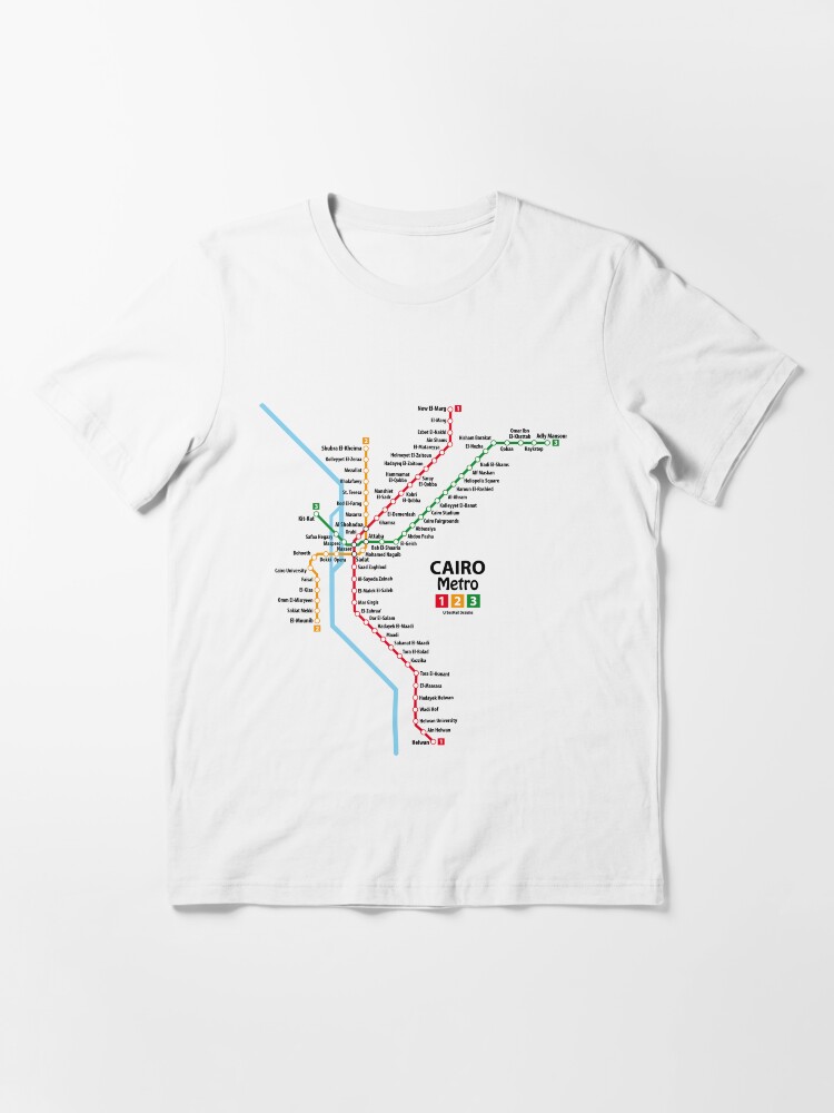 "CAIRO Metro Network" T-shirt for Sale by UrbanRail | Redbubble | metro ...