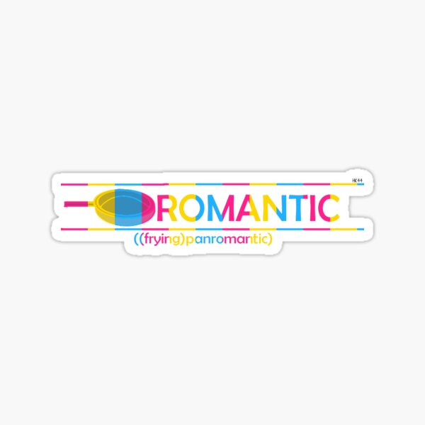 "((FRYING)PANROMANTIC)" Sticker for Sale by HK44 | Redbubble