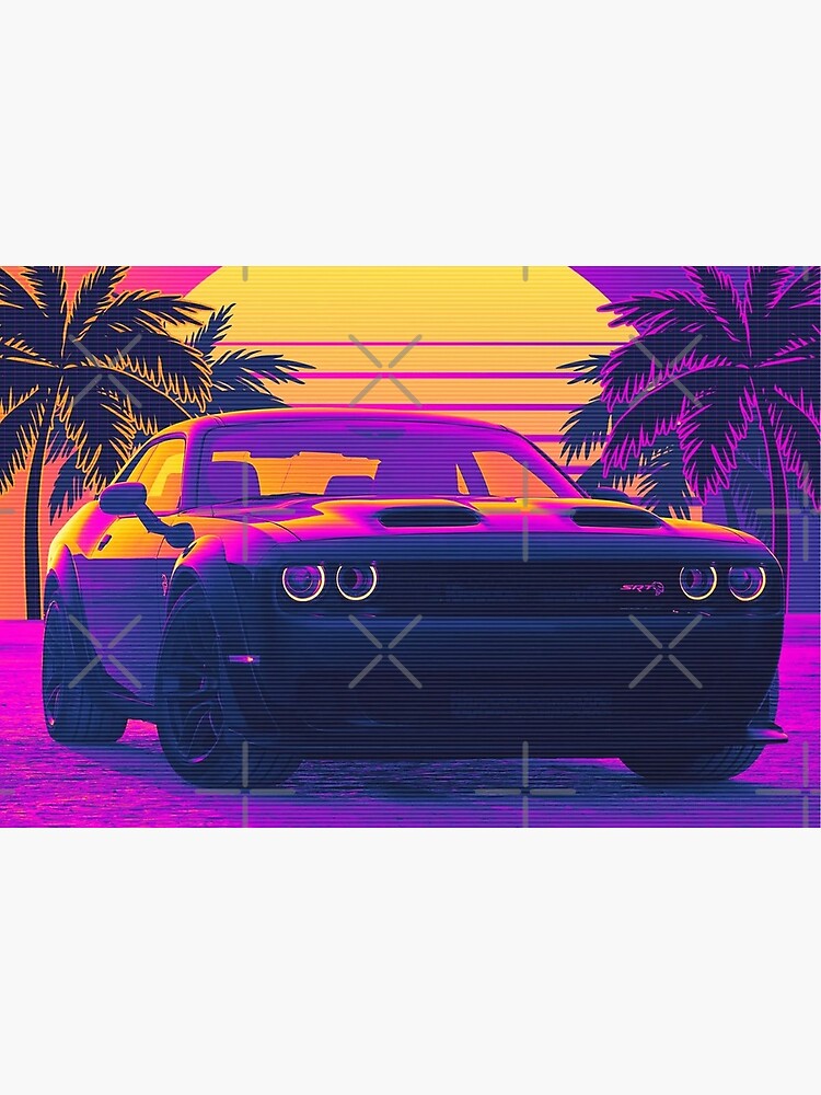 "Dodge challenger Srt hellcat redeye Widebody 80s vintage car ...