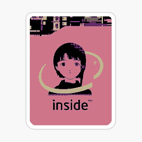 "Serial Experiments Lain Lain Inside (size accurate) " Sticker for Sale ...