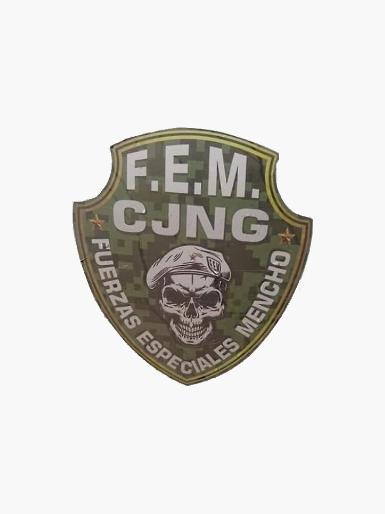 Pegatina «El Mencho F.E.M. CJNG Cártel Jalisco Nueva Generación» de ...