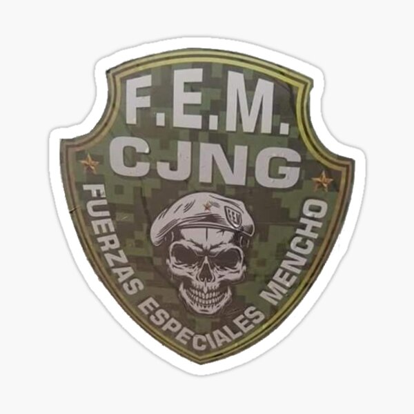 Pegatina «El Mencho F.E.M. CJNG Cártel Jalisco Nueva Generación» de ...