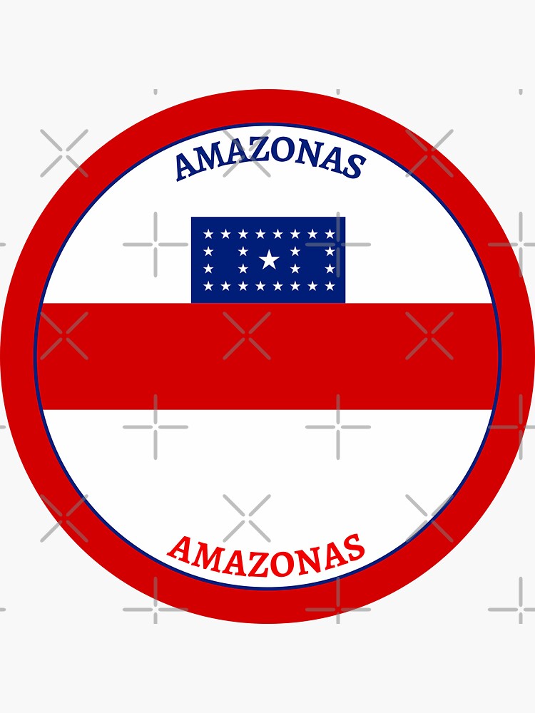 "Brazilian State of Amazonas" Sticker for Sale by FedSherDesign | Redbubble