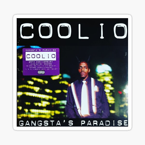 "Coolio album" Sticker for Sale by alexashibee121 | Redbubble