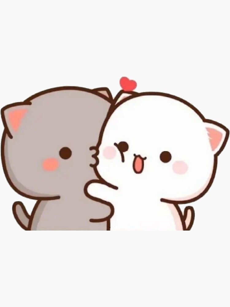 "Goma kissing Peach" Sticker for Sale by TheKawaiStore | Redbubble