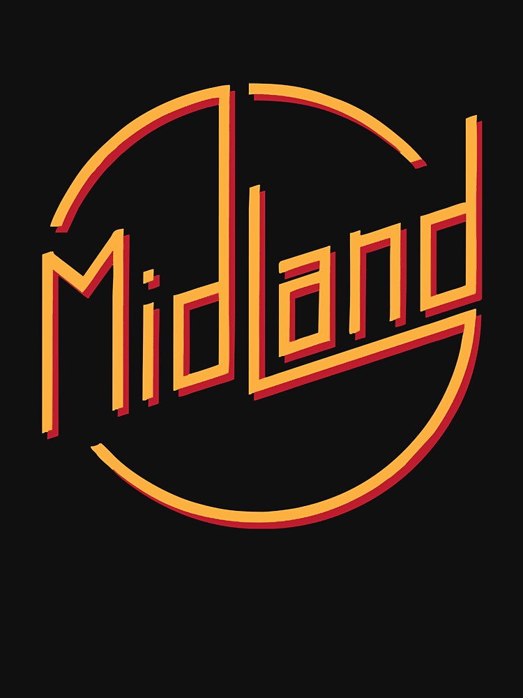 "midland' music logo band vintage" T-shirt for Sale by BRITTANYALDER ...