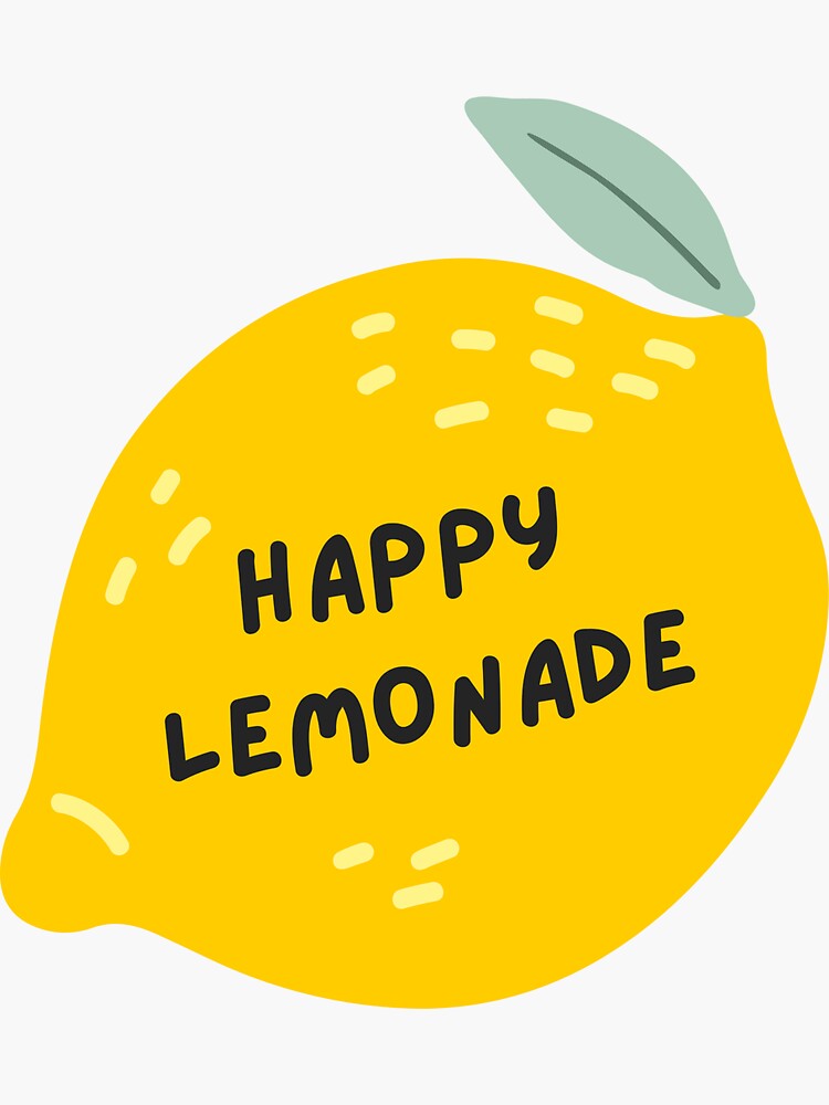 "happy lemonade shirt" Sticker for Sale by atirutbeam | Redbubble