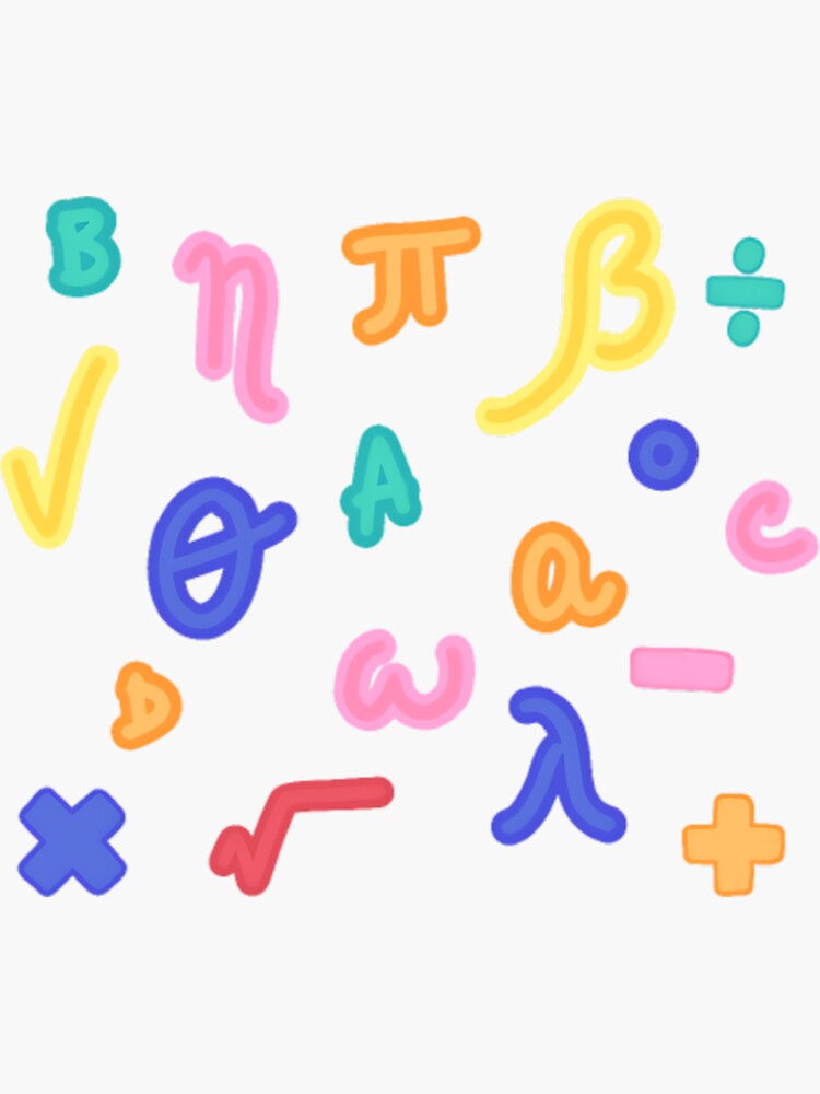 "ABC Math Science Symbol" Sticker for Sale by oufarymatj | Redbubble