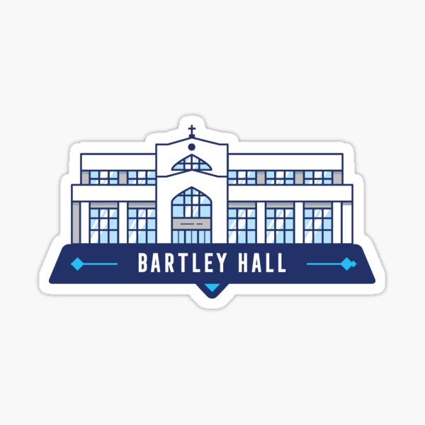 "Bartley Hall" Sticker for Sale by brandenizyn | Redbubble