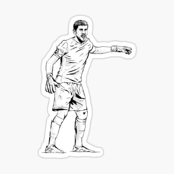 Pegatina for Sale con la obra «Retrato de Íker Casillas» de Mark Hirons ...