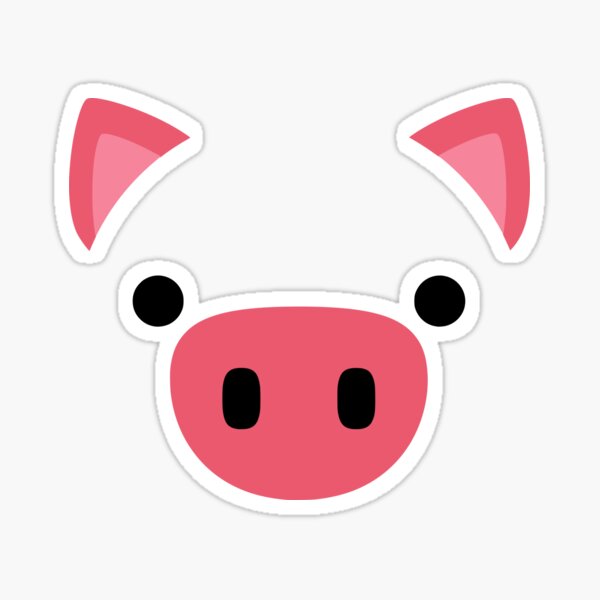"Pig Face Costume Funny Halloween" Sticker for Sale by AorPhutthiphorn ...