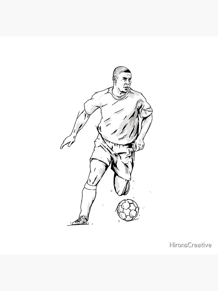 "Ronaldo R9 Brazil Portrait" Art Board Print for Sale by HironsCreative ...