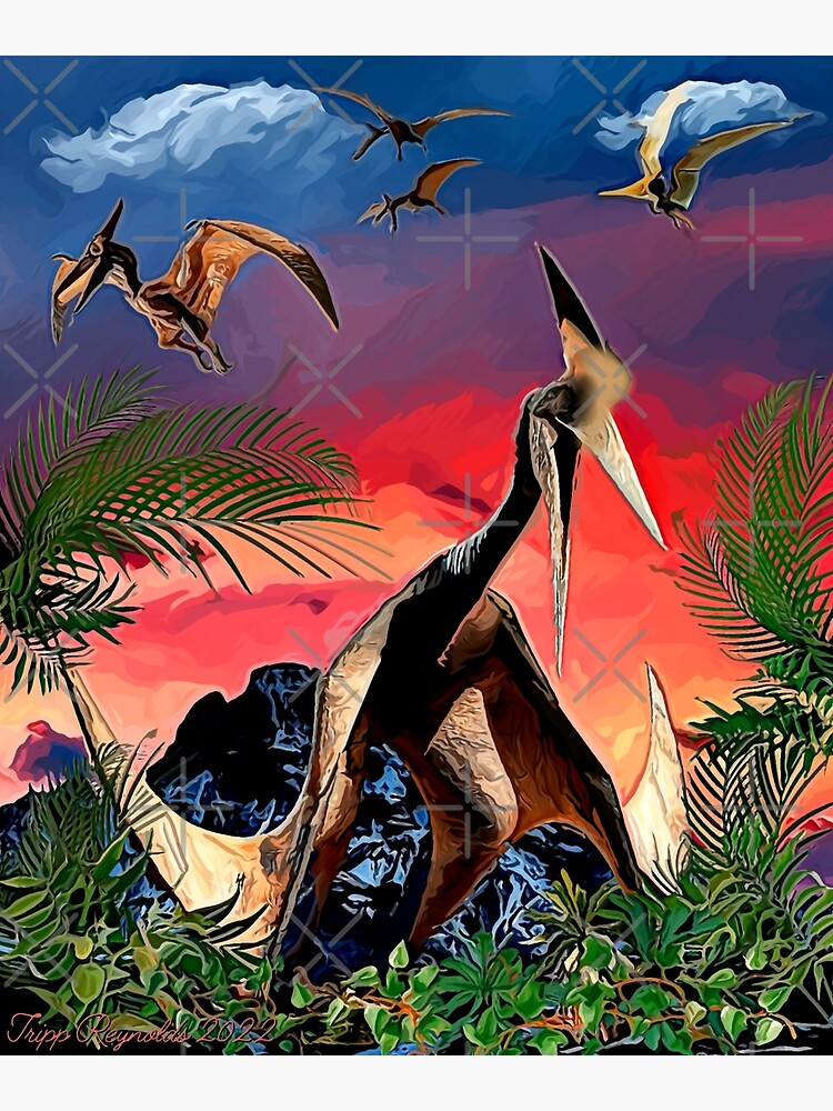 "Pteranodon Sunburst (Dino Series)" Poster for Sale by SwordofGod ...