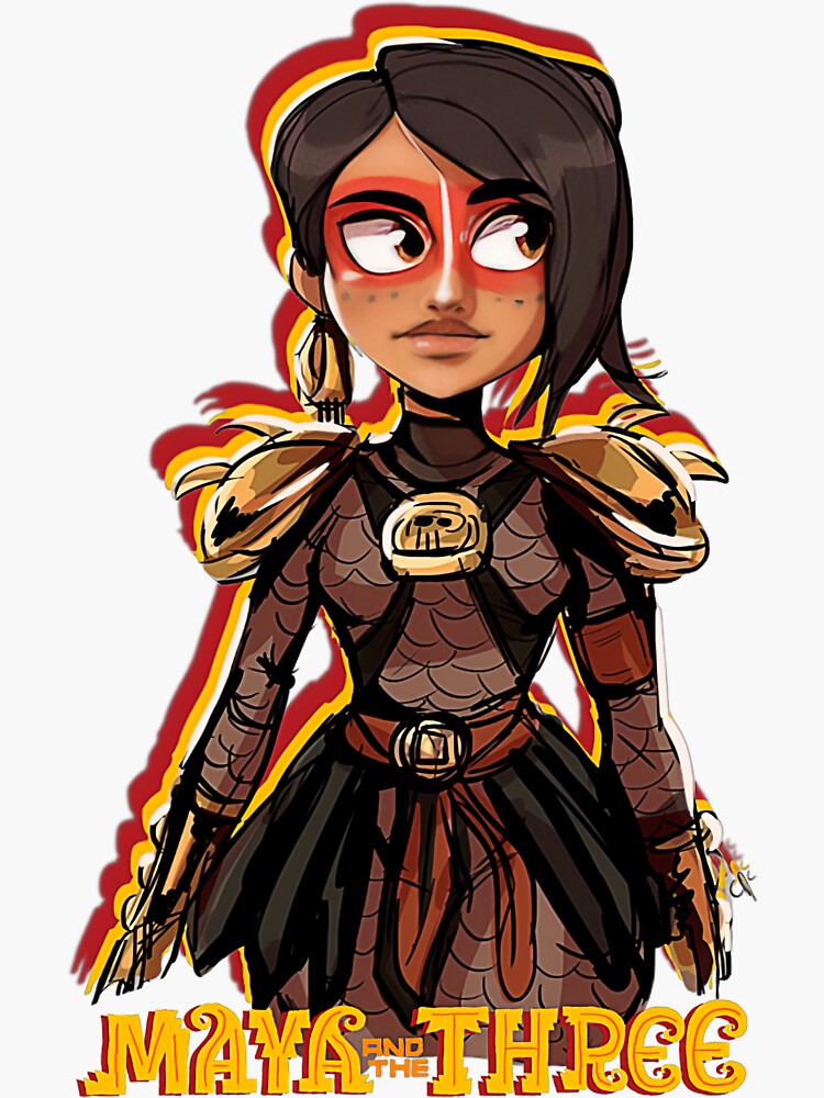 "Maya And The Three Maya And The Three Maya And The Threeeee" Sticker ...