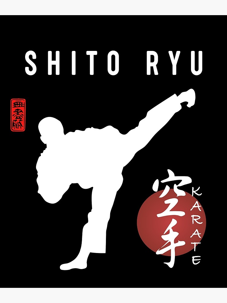"Shito Ryu Calligraphy Karate Instructor Design - Japanese Martial Art ...