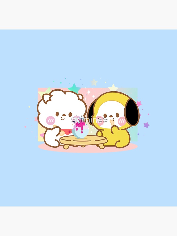 "JinMin - Cute BTS member BT21 character - Chimmy and RJ - Jin and ...