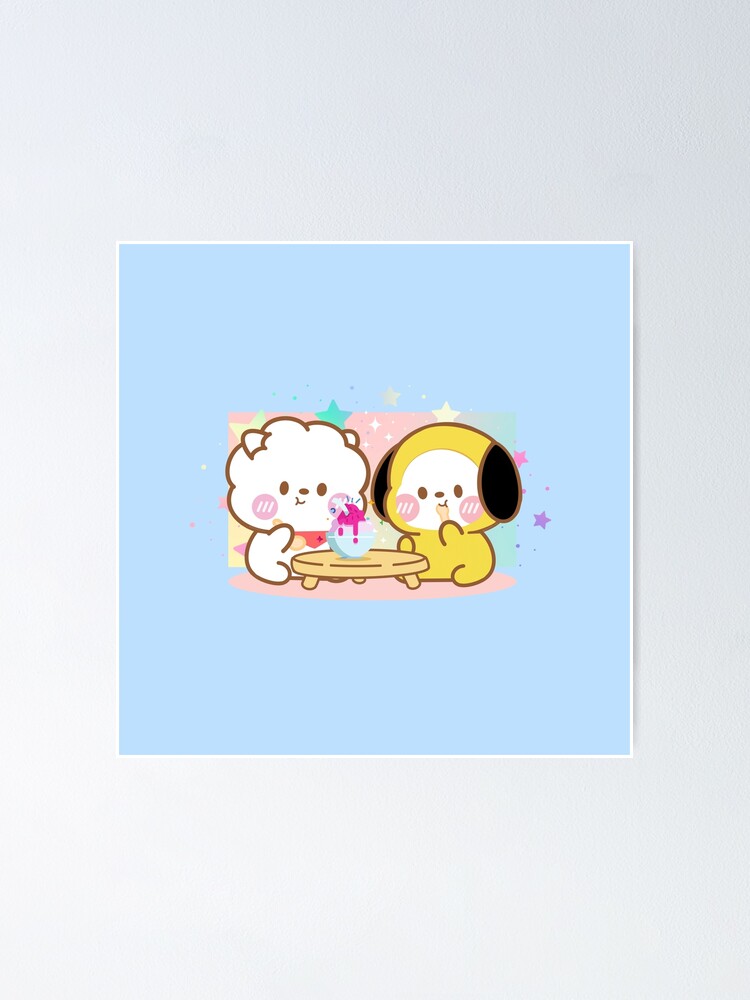 "JinMin - Cute BTS member BT21 character - Chimmy and RJ - Jin and ...