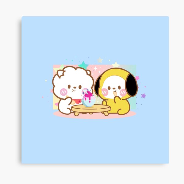 "JinMin - Cute BTS member BT21 character - Chimmy and RJ - Jin and ...