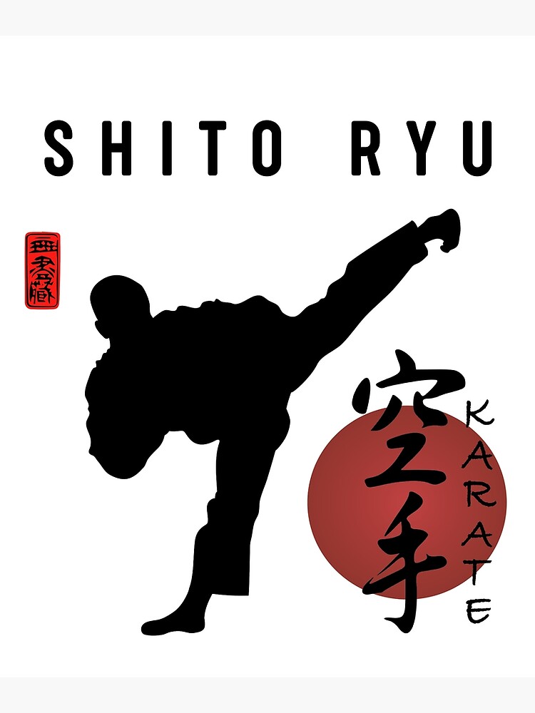 "Shito Ryu Calligraphy Karate Instructor Design - Japanese Martial Art ...