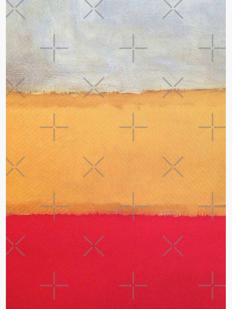 Póster «pintura de mark rothko, rojo, naranja, blanco, obra de mark ...