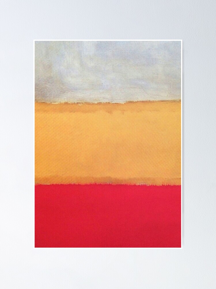 Póster «pintura de mark rothko, rojo, naranja, blanco, obra de mark ...