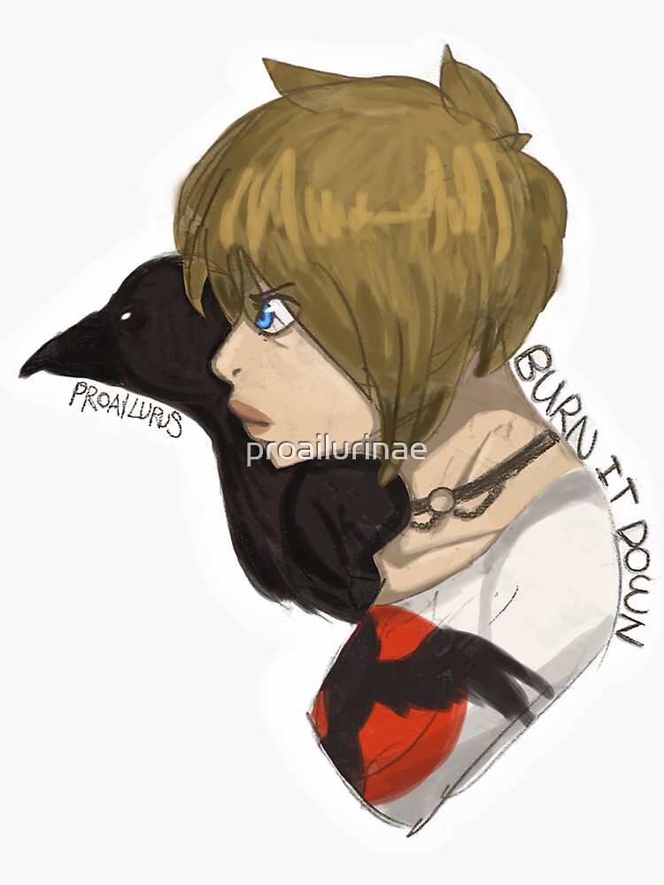 "Burn it Down - Life is Strange: Before the Storm" Sticker by ...