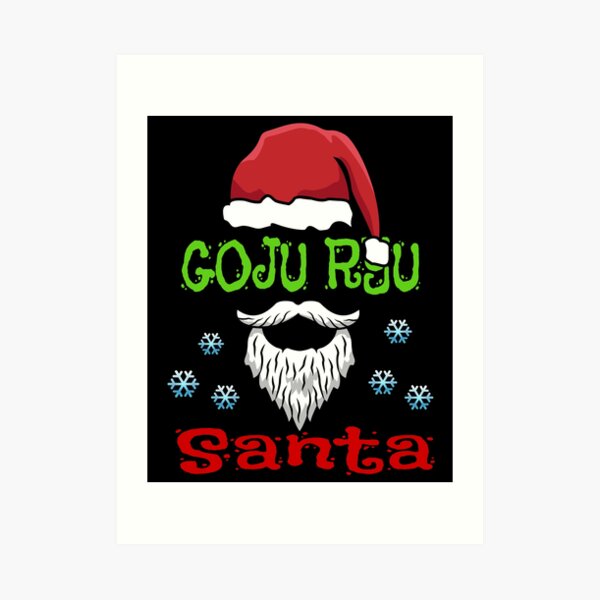 "Goju Ryu Santa! Funny Karate Karate Christmas Outfit Design. Japanese ...