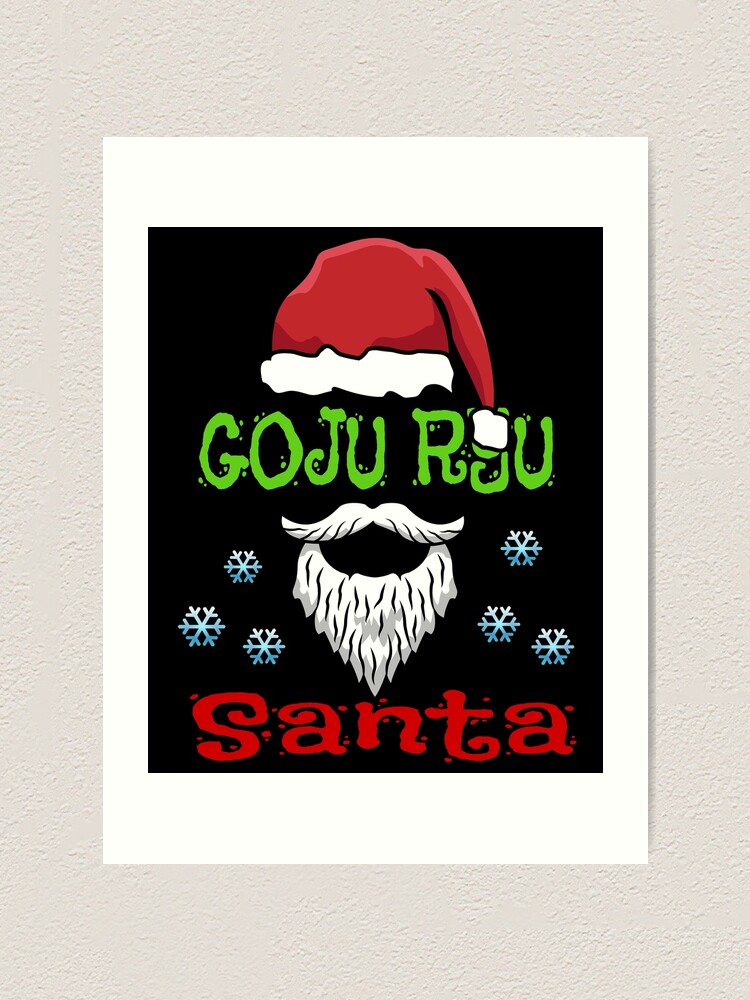 "Goju Ryu Santa! Funny Karate Karate Christmas Outfit Design. Japanese ...