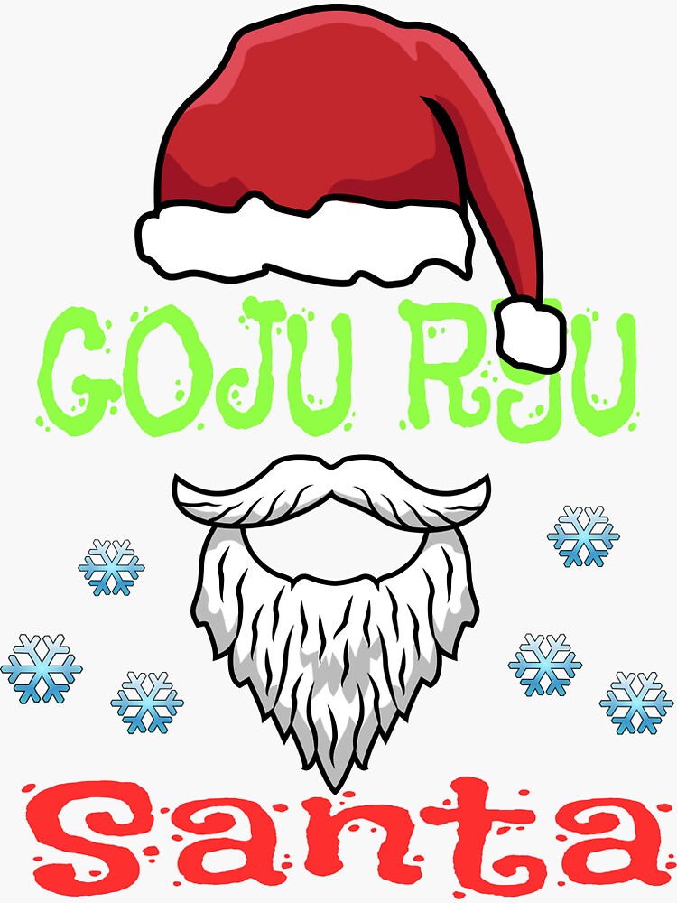 "Goju Ryu Santa! Funny Karate Karate Christmas Outfit Design. Japanese ...