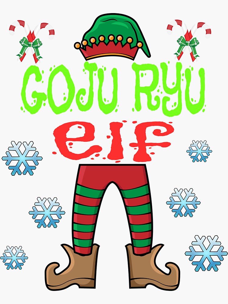 "Goju Ryu Elf! Funny Karate Karate Christmas Outfit Design. Japanese ...