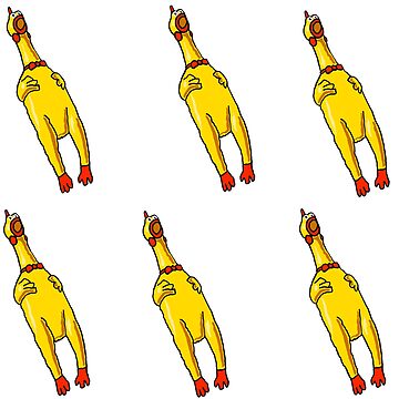 "Rubber chicken yellow stickers pack " Sticker for Sale by Jacostickers ...
