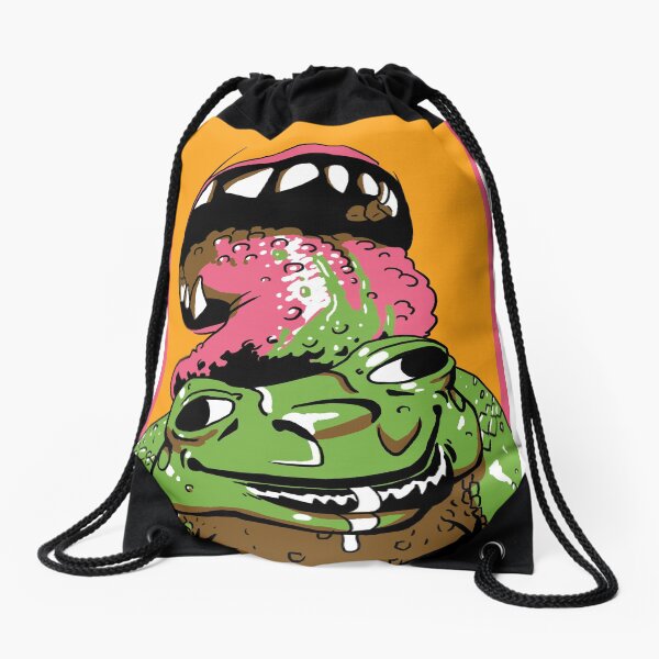 "Frawg Lick" Drawstring Bag for Sale by bulgingspandex | Redbubble