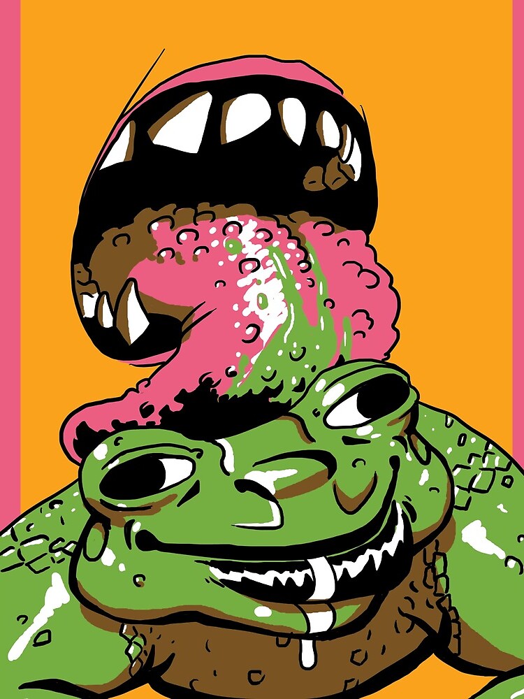 "Frawg Lick" Drawstring Bag for Sale by bulgingspandex | Redbubble